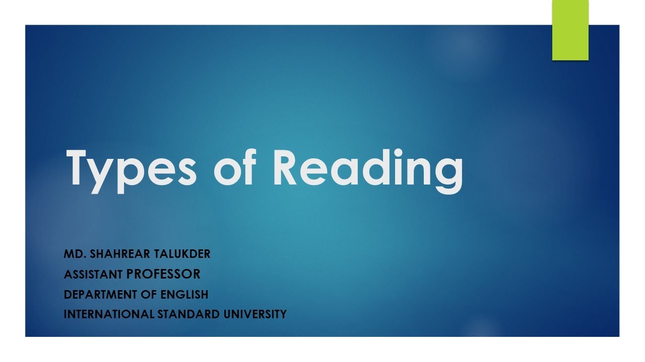 Types Of Reading YouTube types-of-reading-youtube