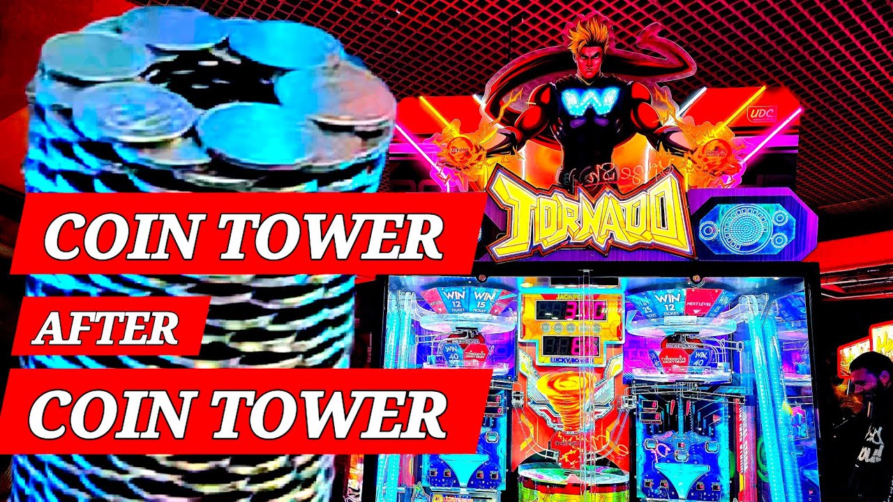 CRAZY COIN PUSHER GAME JORNADO. coin tower How many TICKETS!.uk Arcade ...