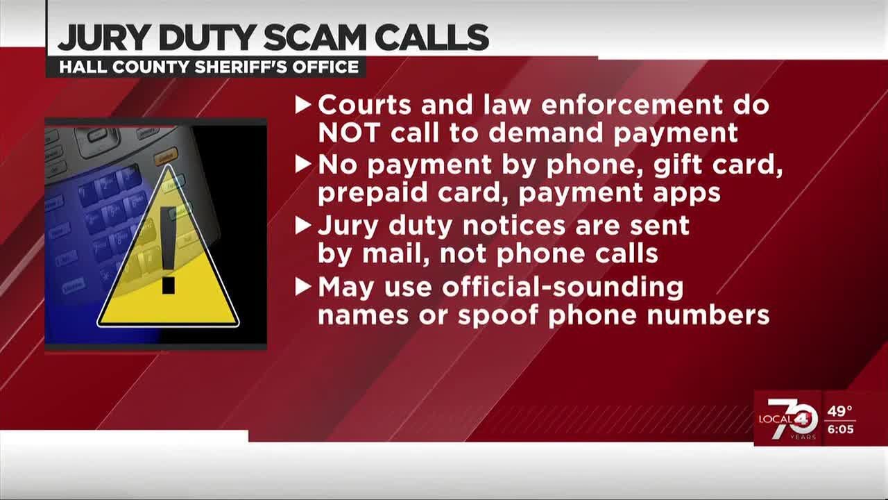 Hall County warns residents of jury duty phone scam - YouTube