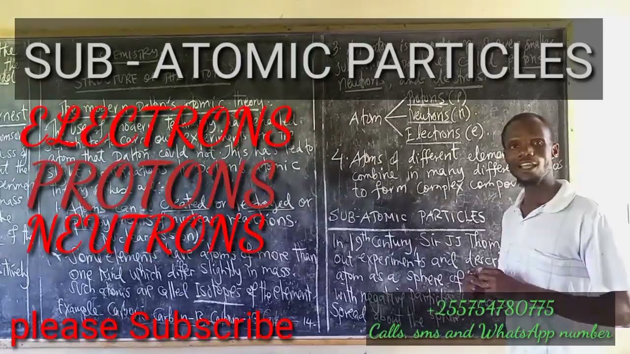 SUB-ATOMIC PARTICLES; ELECTRONS, PROTONS AND NEUTRONS. - YouTube