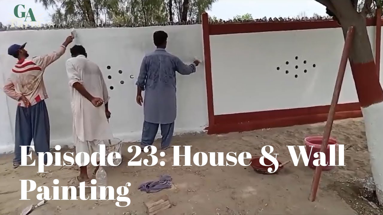 Green Acres Farm - Episode 23 House & Wall Painting - YouTube