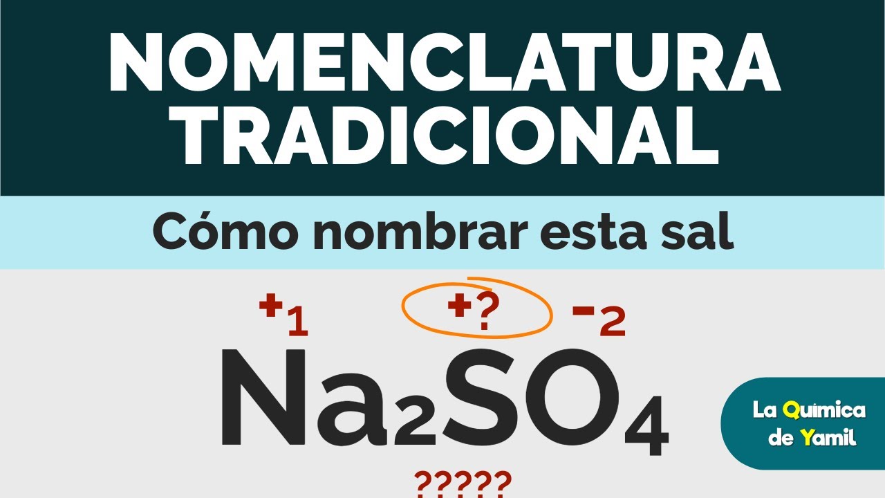 Cómo nombrar una SAL OXISAL en Nomenclatura TRADICIONAL | Ejercicio al ...