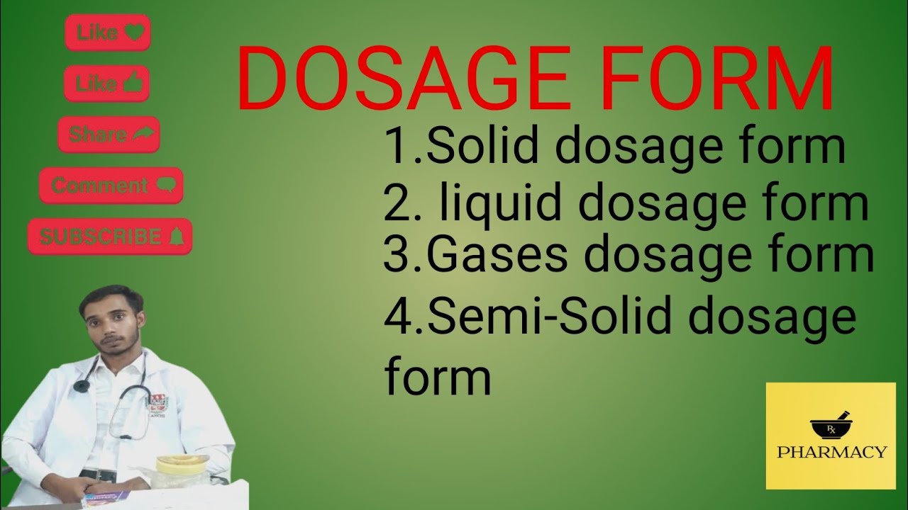 Chapter-2 Dosage form # Classification of dosage form 😊 solid, liquid ...
