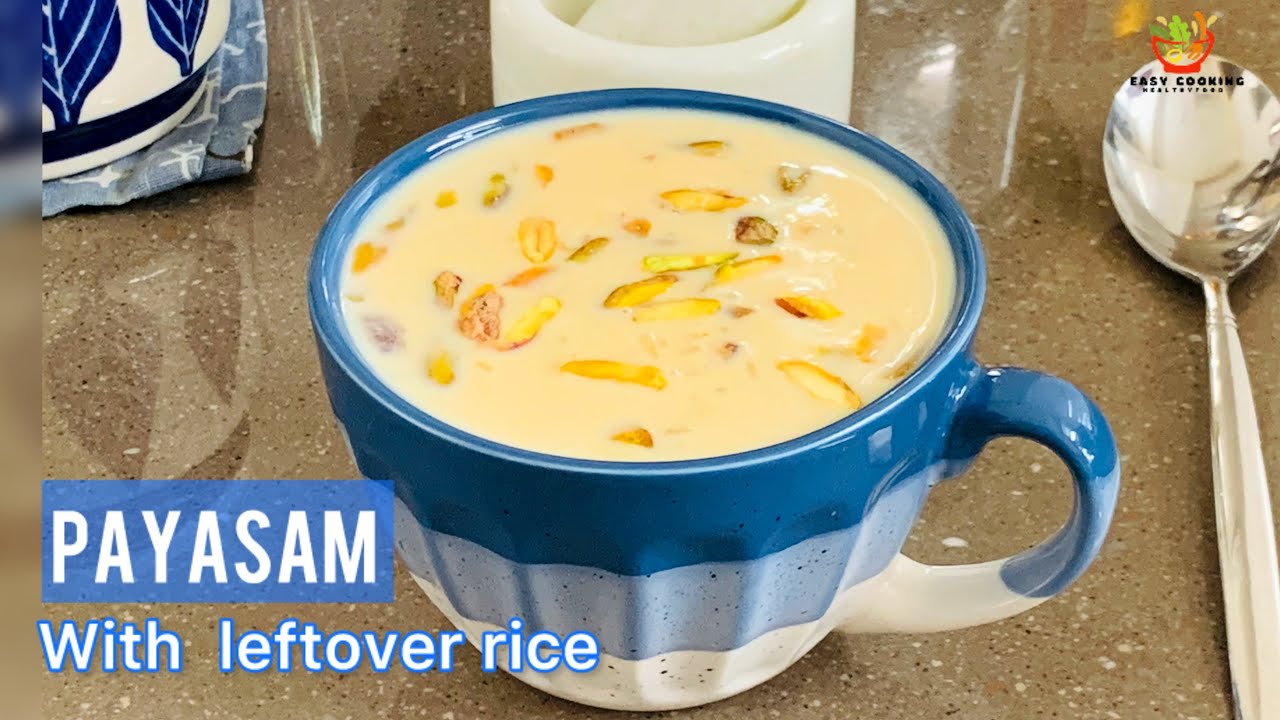 Leftover rice Payasam | Cooked rice Payasam | Caramel rice Payasam ...