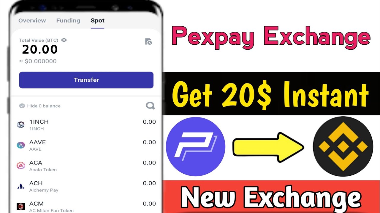 Pexpay Exchange Airdrop Get 20$ Instant || Pexpay New Exchange - YouTube