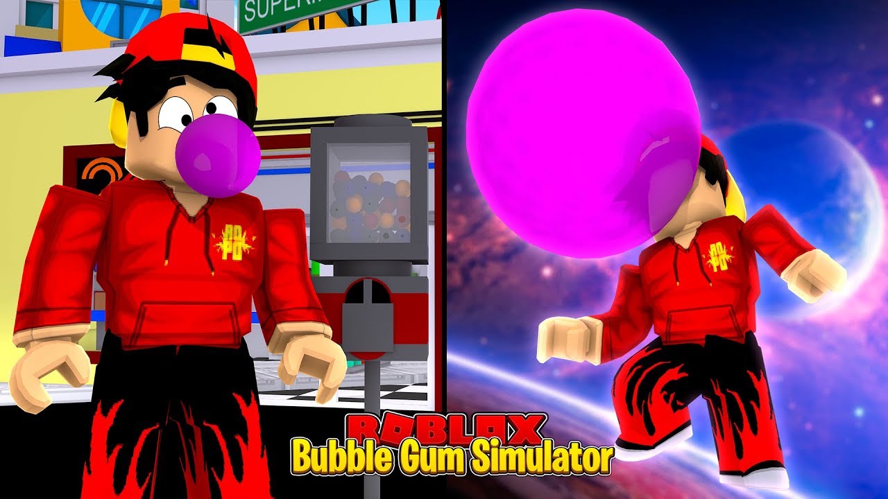 ROBLOX - FLOATING INTO SPACE WITH MY BUBBLE GUM!! - YouTube