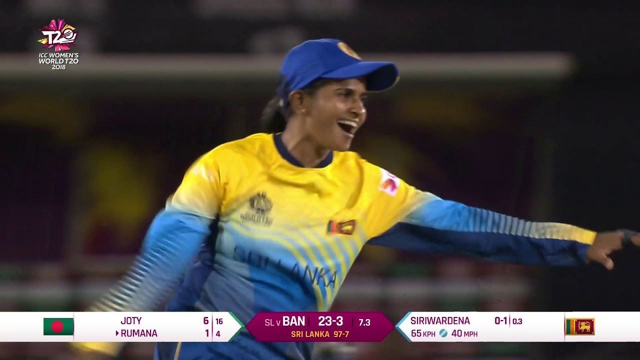 Sri Lanka v Bangladesh - Women's World T20 2018 highlights - YouTube