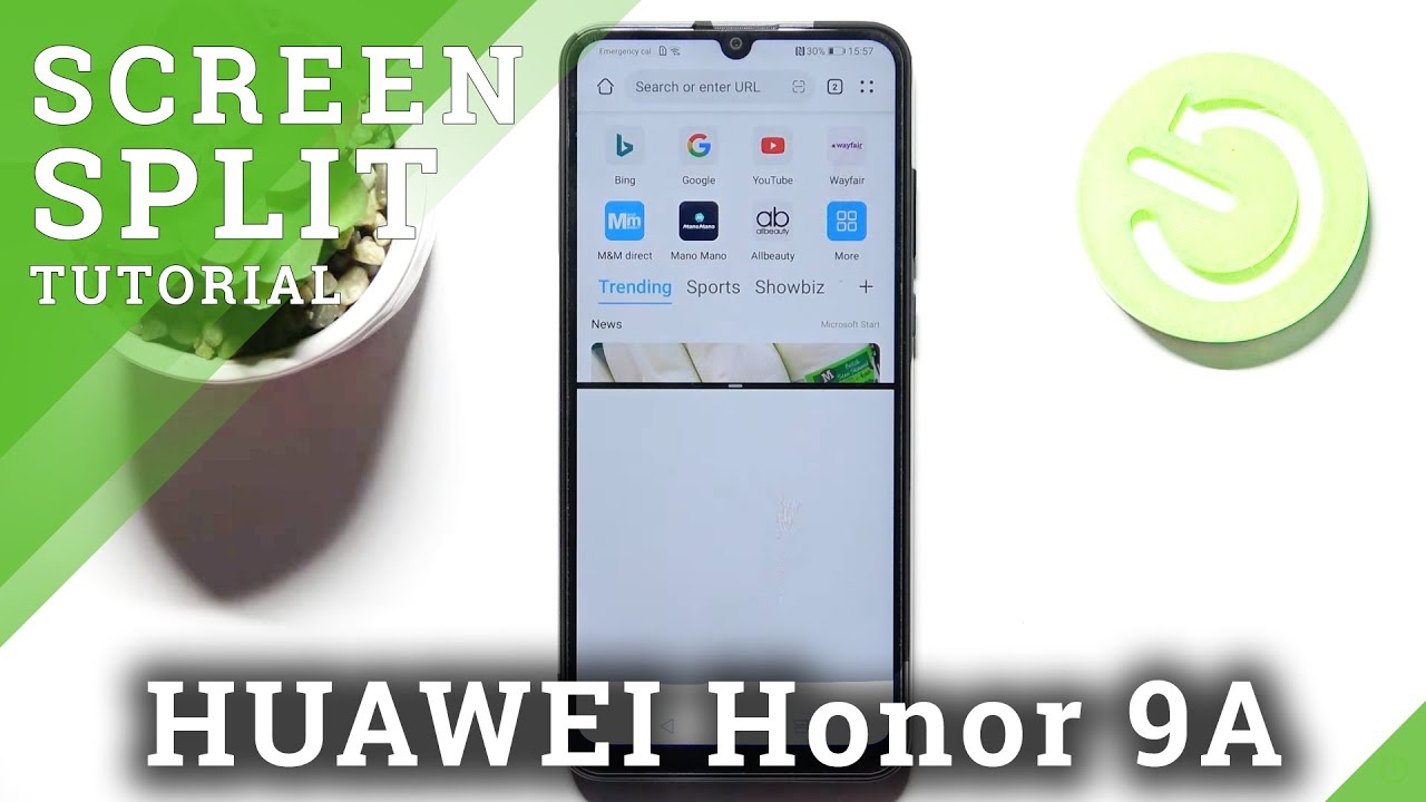 How to Use Split Screen in Honor 9A - Divide Screen with Apps - YouTube