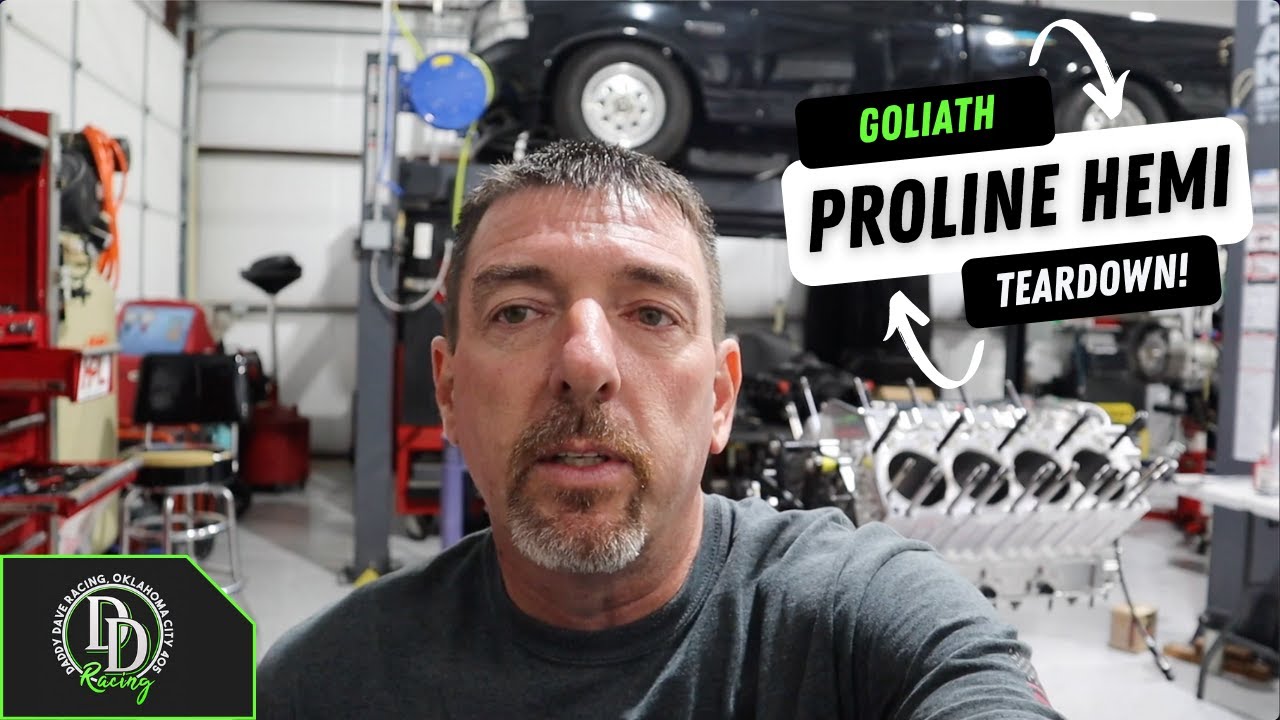Daddy Dave tears down Proline Hemi Engine from Goliath - YouTube