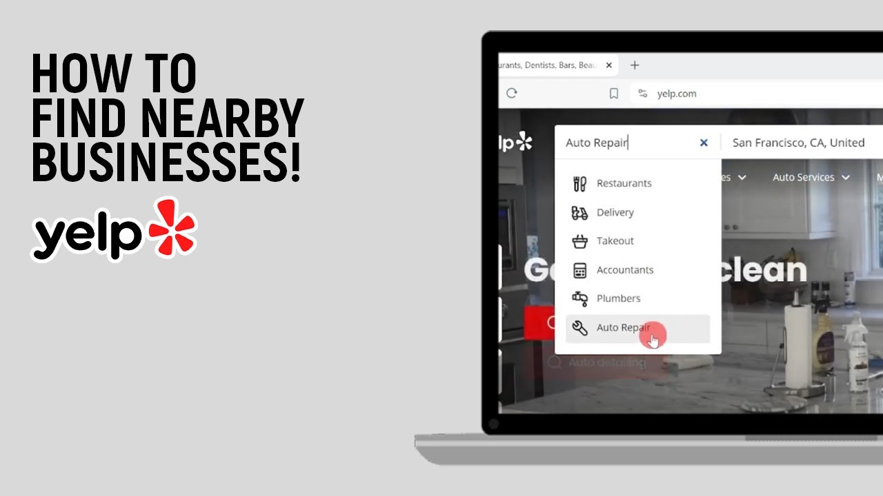 How to Find Nearby Businesses on YELP [easy] - YouTube