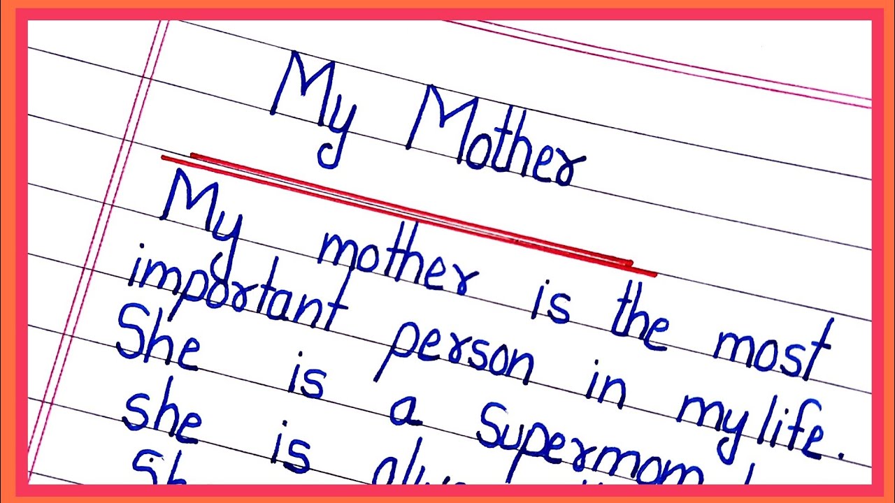 essay on my mother in english/paragraph on my mother/meri maa par ...