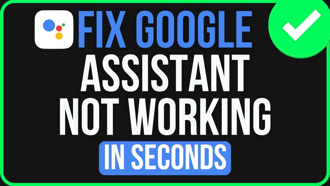 Google Assistant Not Working [FIXED] | How To Fix OK Google Not Working ...