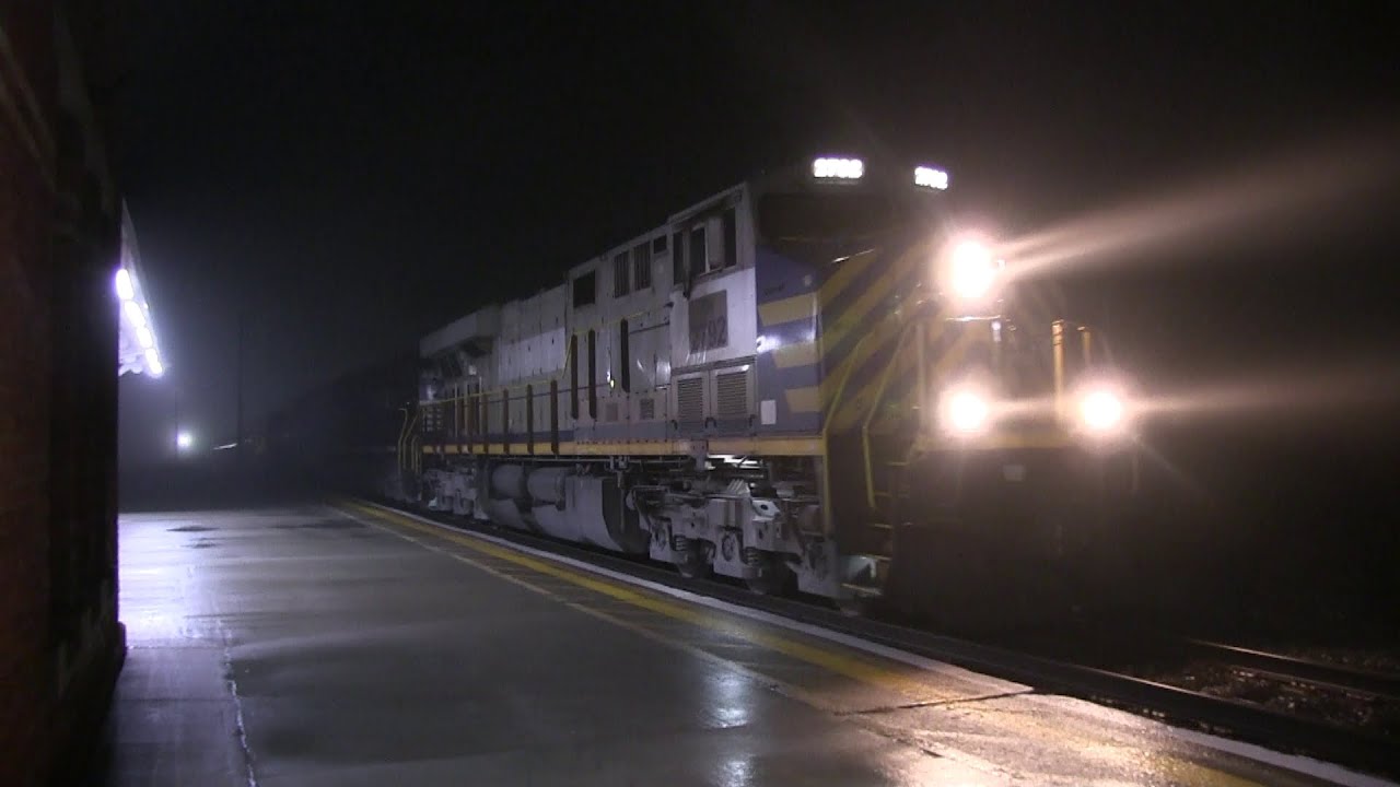 CN Manifest Train With CN 2792 & NS 4632 Locomotives Strathroy Sub ...