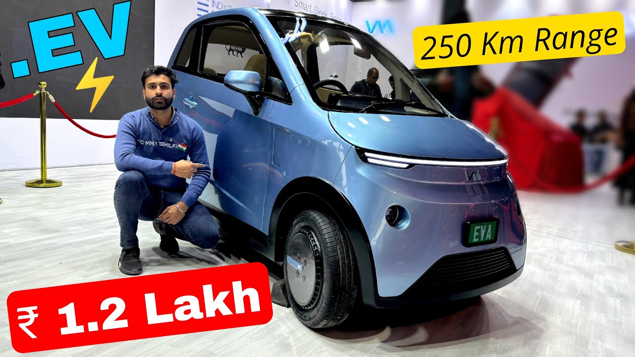 1 लाख की Electric Car ~ 250Km Range | New 2025 EVA Electric Car | Most Affordable EV Car In ...