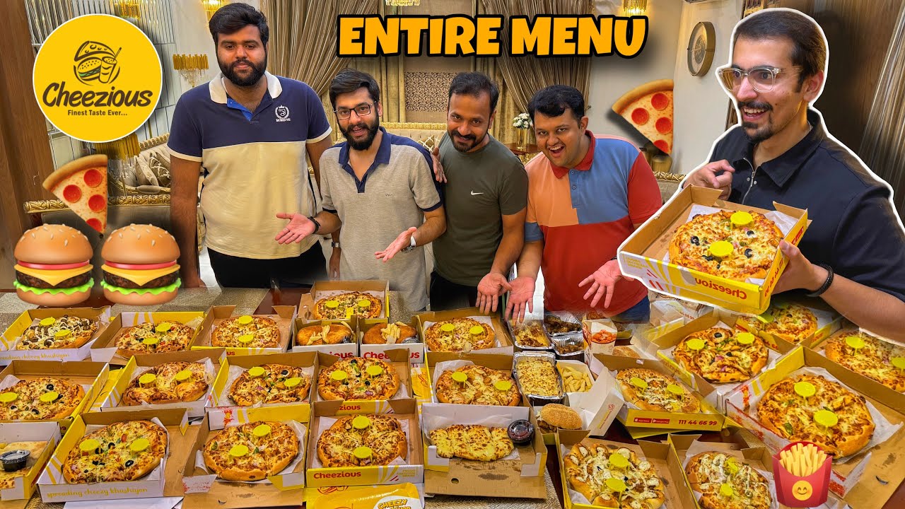 WE ORDERED ENTIRE MENU OF CHEEZIOUS - Challenge - YouTube