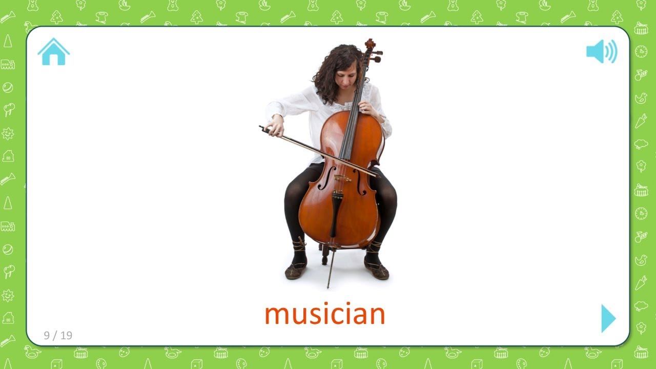Musician - Professions [Occupations] - Flashcards for Kids - YouTube