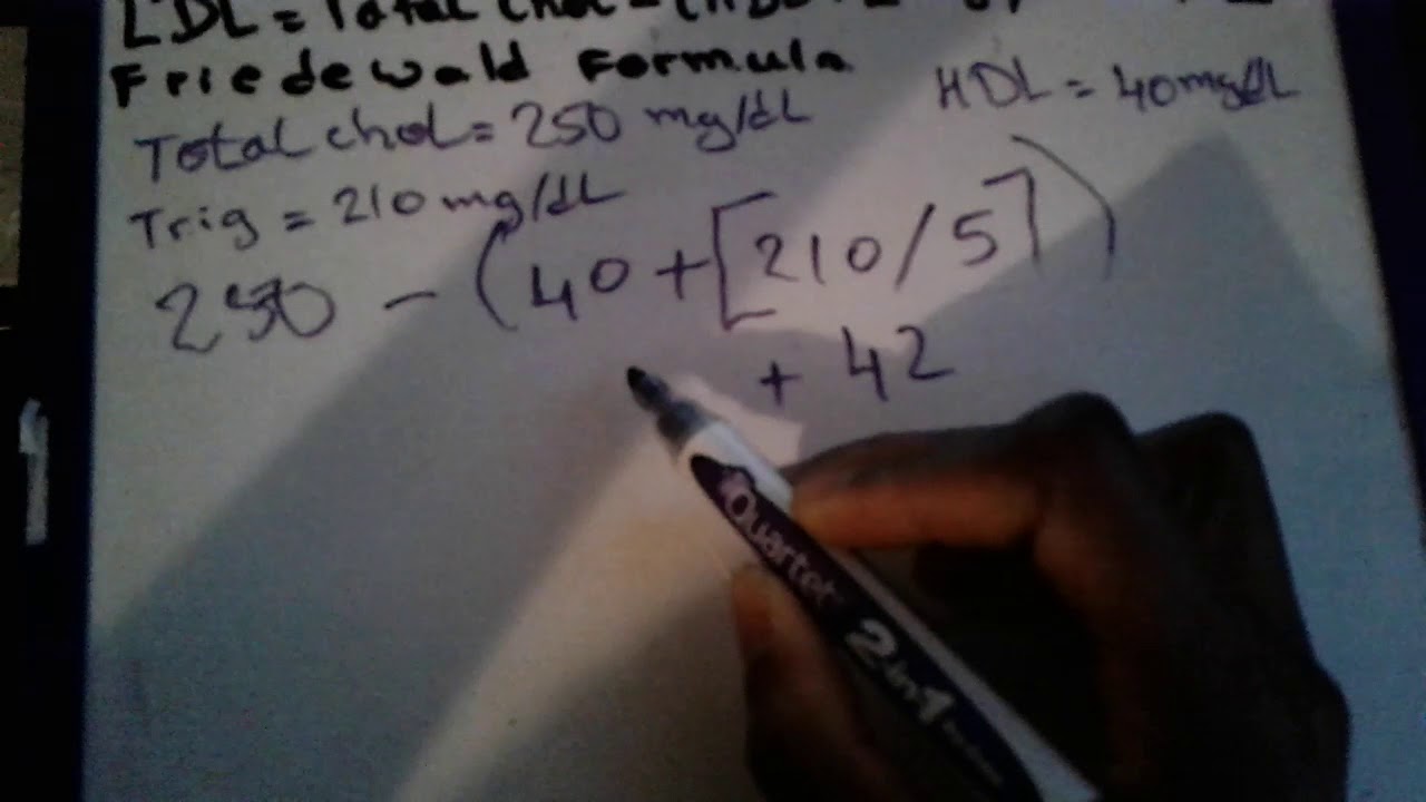 LDL calculation - YouTube