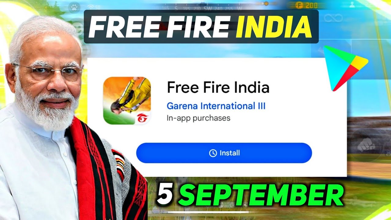 Free Fire India Launch 5 September 🇮🇳🔥 - Timing? | Install Option Kitne ...