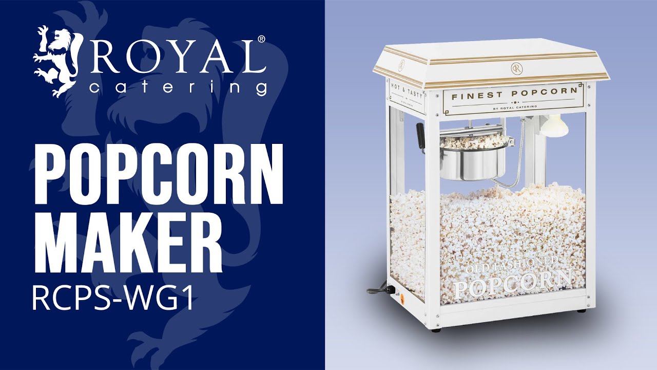 Popcorn Machine Royal Catering RCPS-WG1 | Product Presentation - YouTube