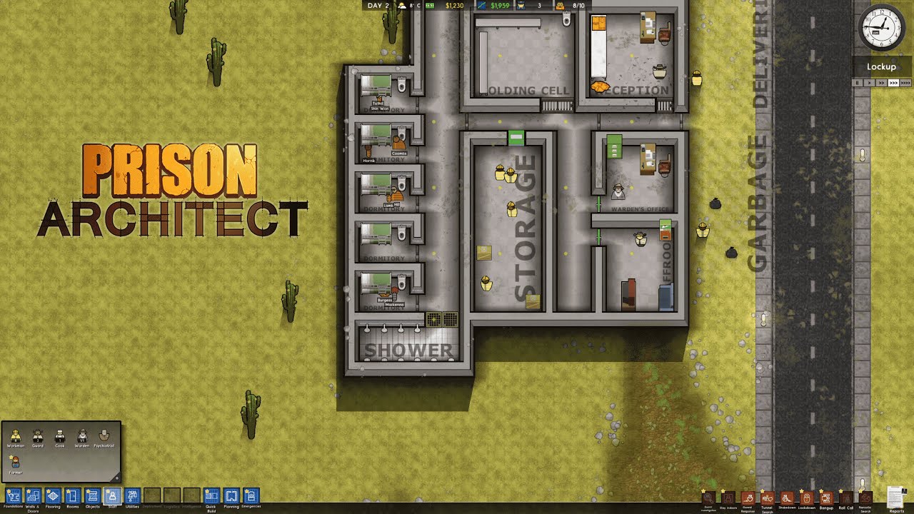Prison Architect | Sandbox Gameplay: EP01 - Small Beginnings - YouTube