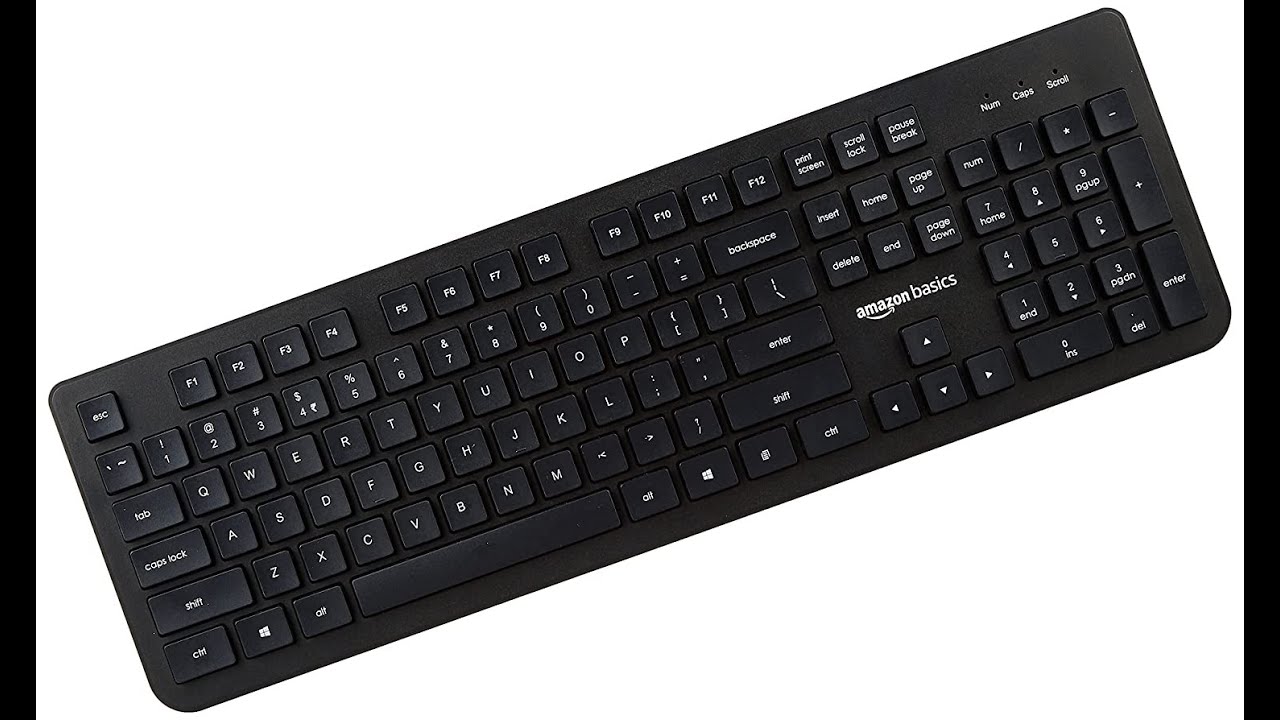 AmazonBasics Wired Keyboard and mouse for Windows, USB 2.0 Interface ...