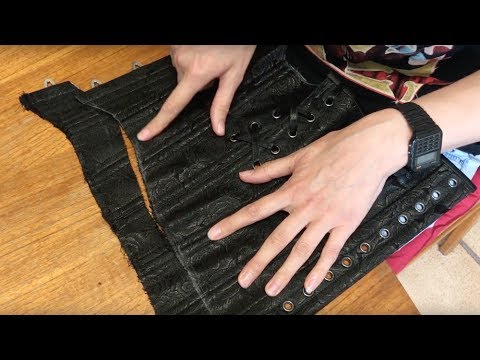 A Waist Trainers Diary - 10 - Altering A Corset Training Corset - YouTube
