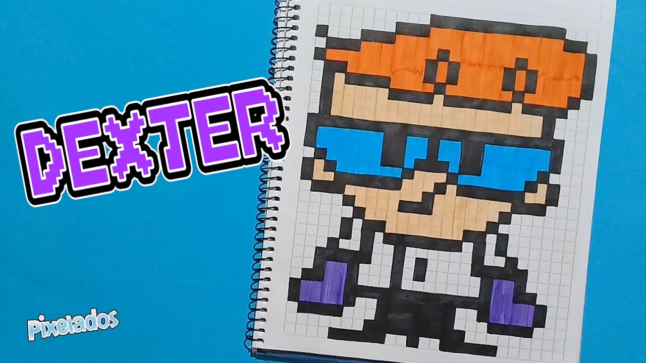COMO DIBUJAR DEXTER - EL LABORATORIO DE DEXTER PIXEL ART - PIXELADOS ...