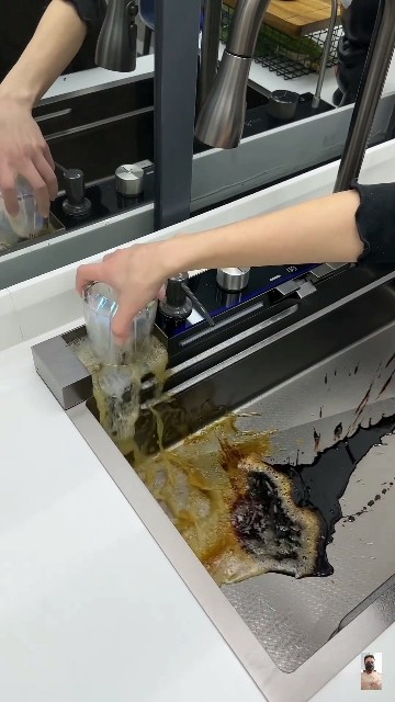 kitchen smart multi functional sink with rotating null #shorts - YouTube