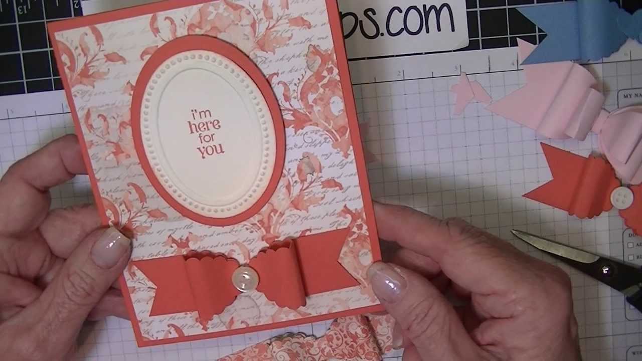 Paper Bows from punches and card stock - YouTube