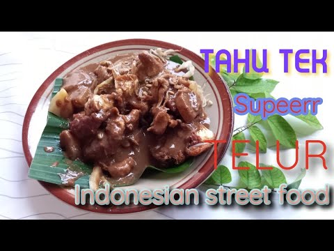 tahu tek super jumbo jajanan jalanan / processed tofu / Indonesian street food