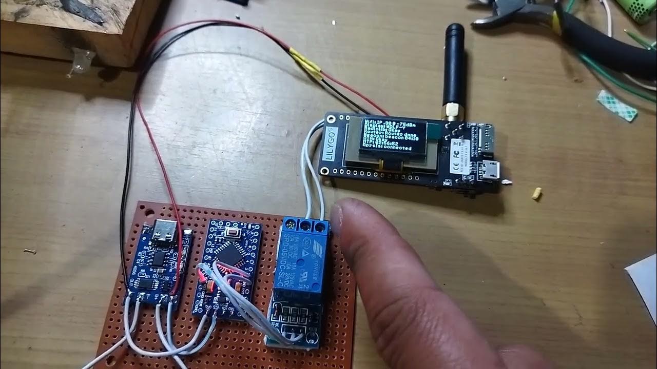 Lora 433MHz reset mecánico con Arduino Pro Mini - YouTube