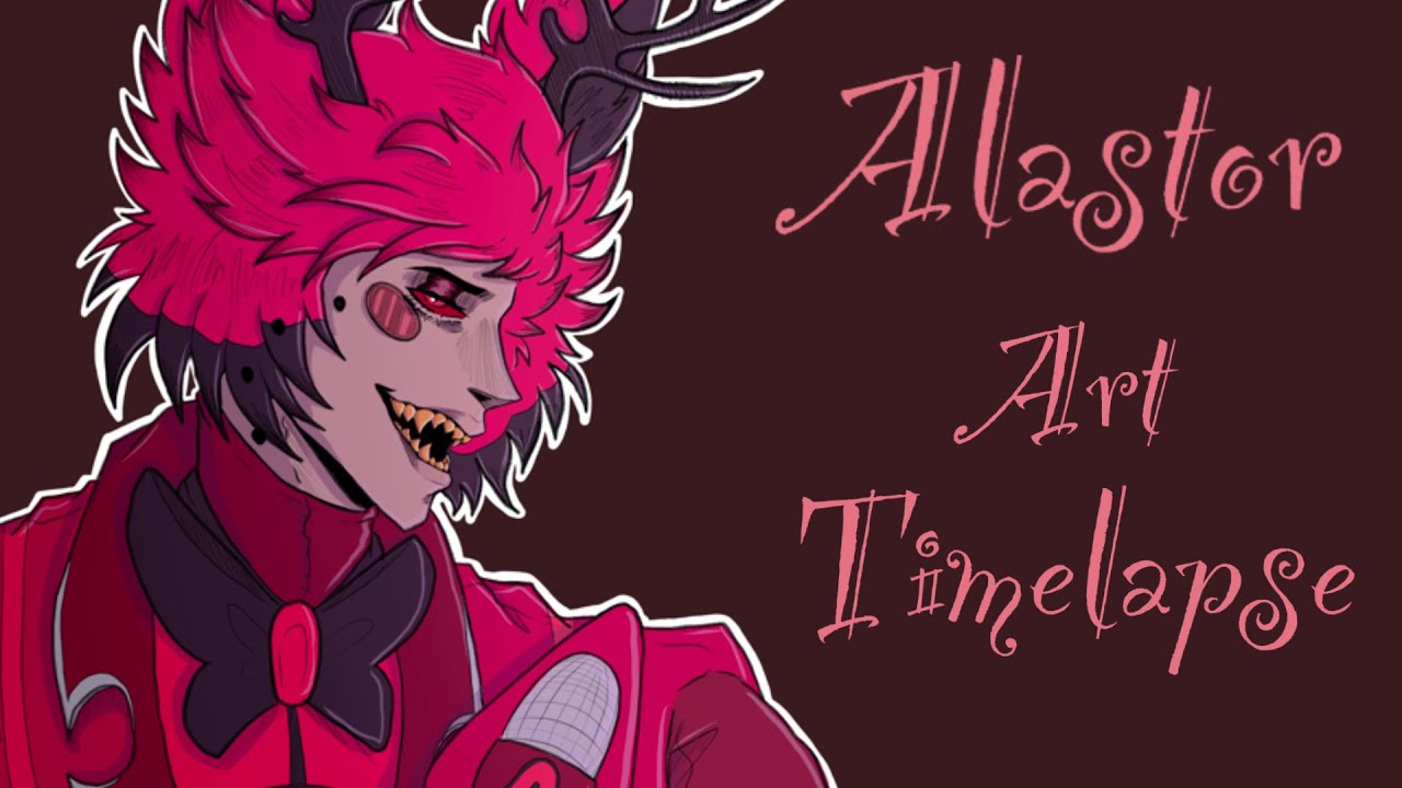Alastor || The Radio Demon || Hazbin Hotel || Art Timelapse - YouTube