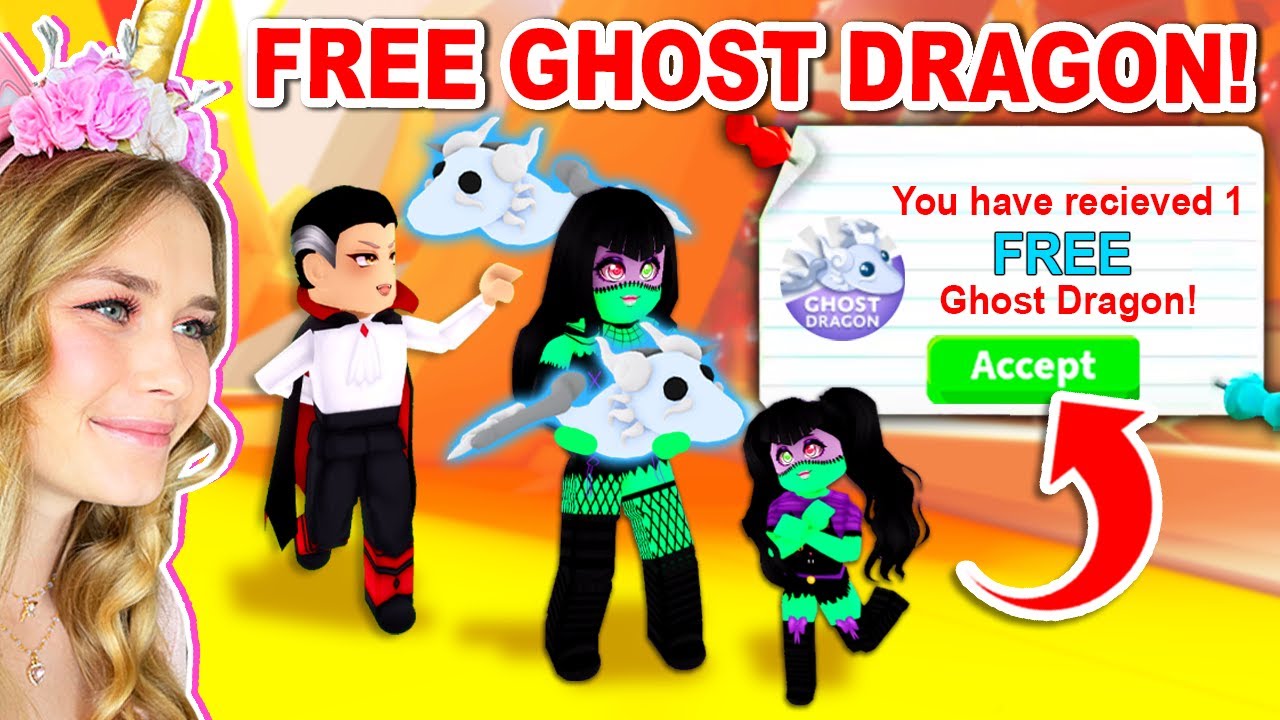 Everyone Who Wears A COSTUME Gets A *FREE* GHOST DRAGON In Adopt Me ...