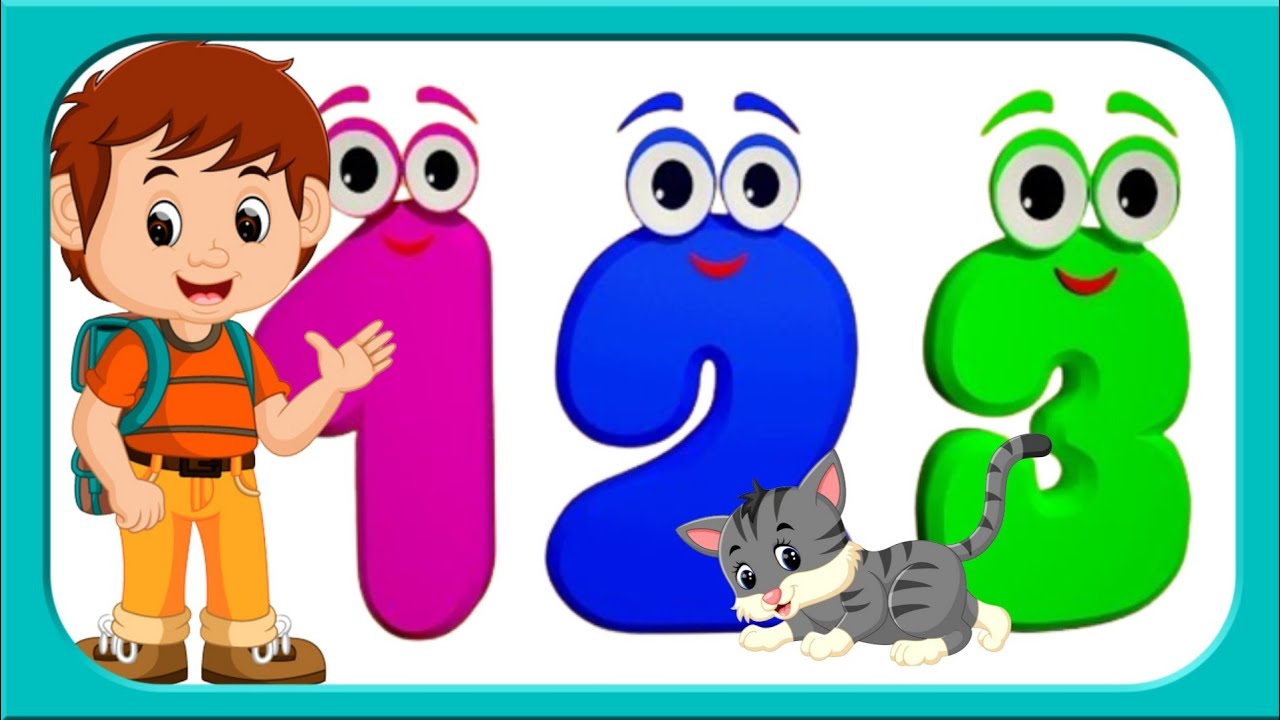 Learn 1234 Alphabet and numbers counting | 123 shapes for kids and ...