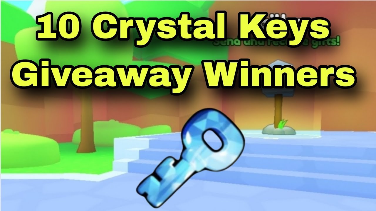 10 Crystal Keys Giveaway Winners In Pet Simulator 99. - YouTube