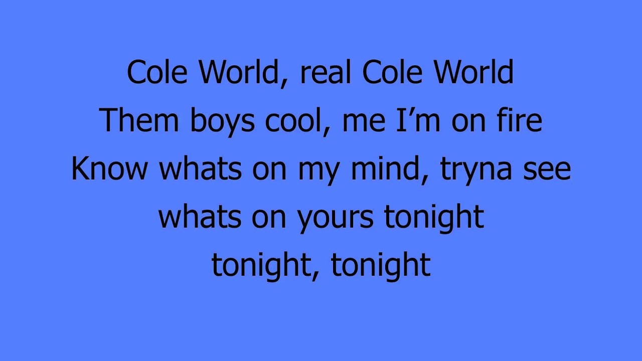 Work Out- J. Cole w/ lyrics - YouTube