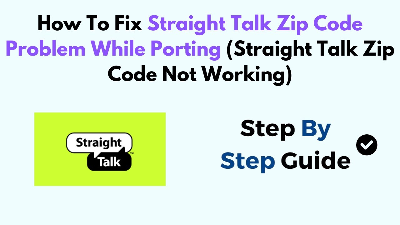 How To Fix Straight Talk Zip Code Problem While Porting Straight Talk how-to-fix-straight-talk-zip-code-problem-while-porting-straight-talk