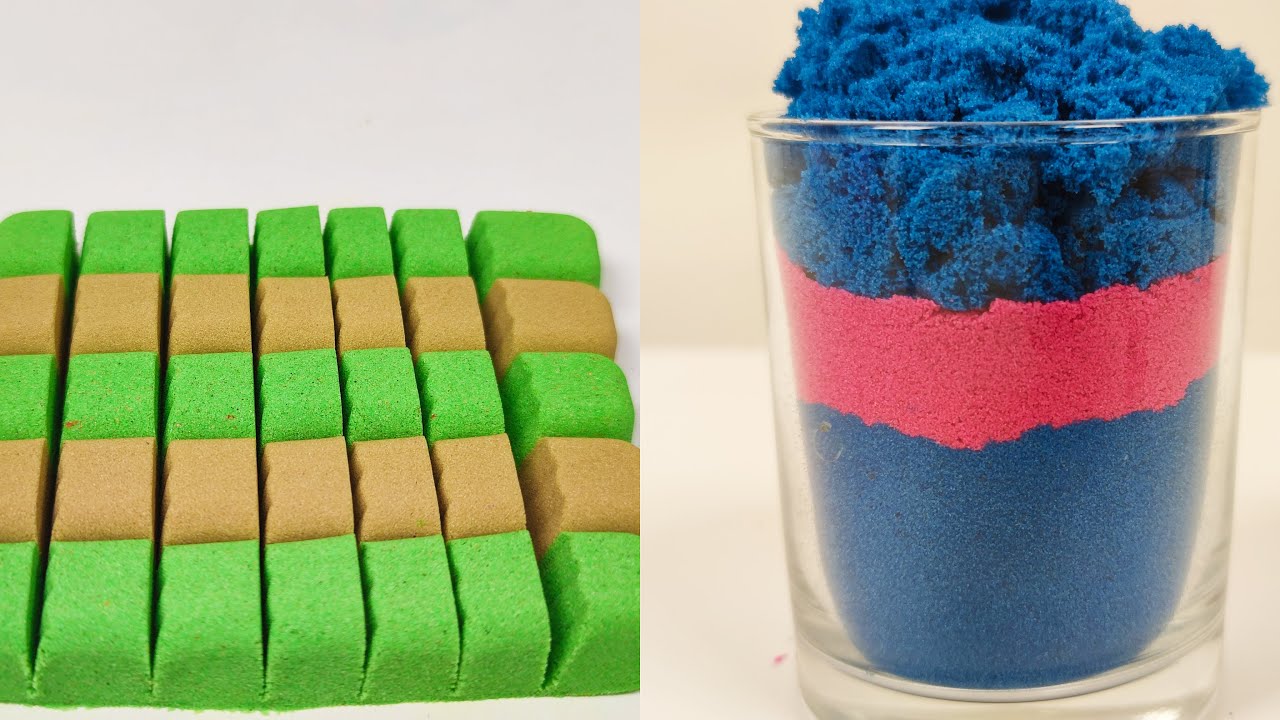 Satisfying and Relaxing Video Kinetic Sand Cutting ASMR NANu Sand ASMR ...