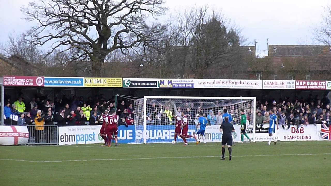 Chelmsford City F.C - Jamie Slabber Hat-trick : 2013 - YouTube