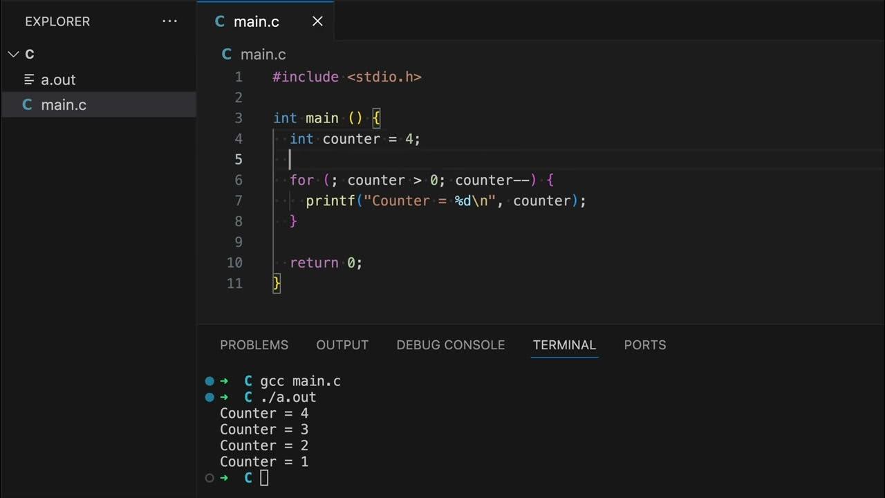 C Programming Tutorial 7 For Loop Youtube