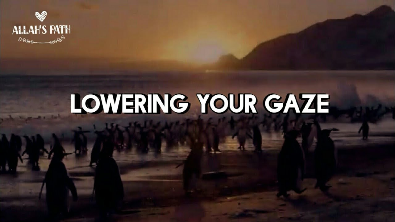 Lowering your gaze - YouTube