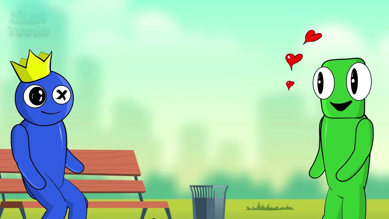 Green Tied Blue - Rainbow Friends Animation - YouTube