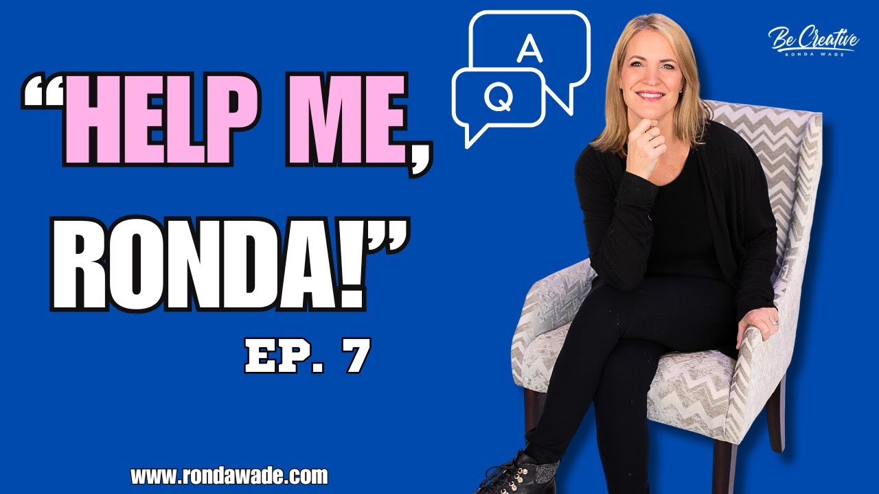 Help me, Ronda! 🌟 Episode 7: How to Start Filming Crafting Videos ...
