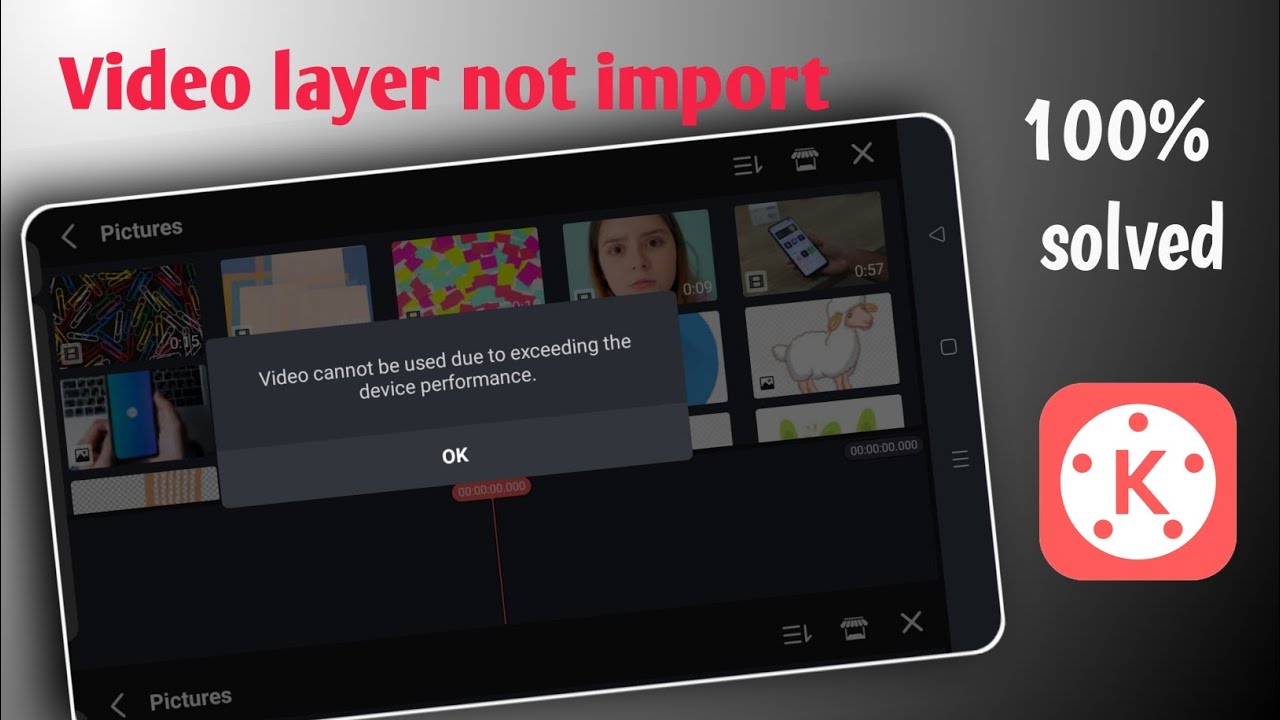 Videos are not import in KineMaster | KineMaster men video import Nahin ...