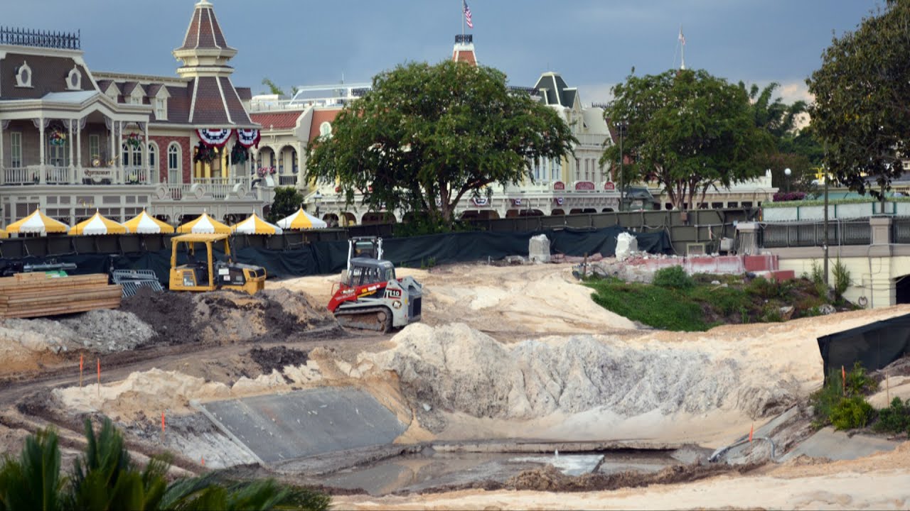 The Magic Kingdom Hub Expansion Progress Update at Walt Disney World ...