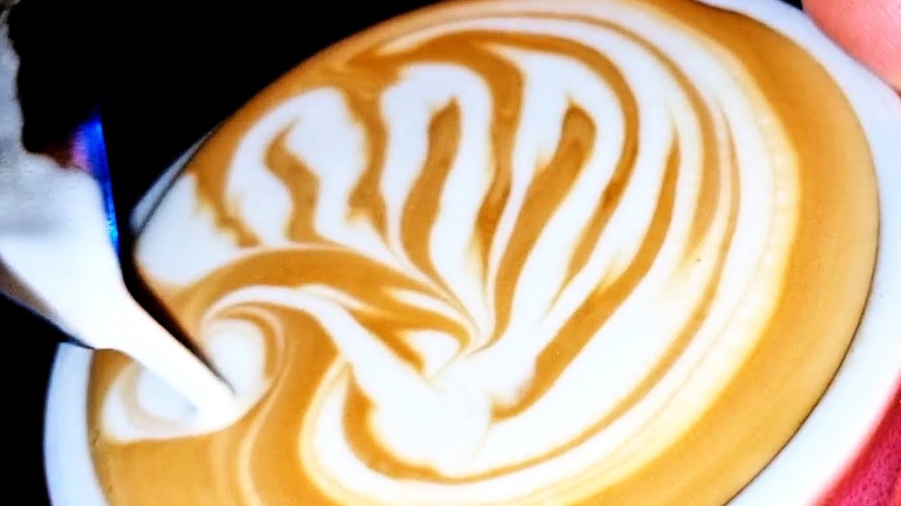 Slow Swan Latte Art - YouTube