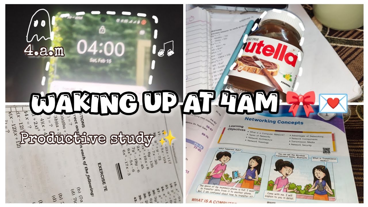 Rise and Shine: The 4AM Study Challenge! 🎀🚨 ft.waking up at 4am # ...
