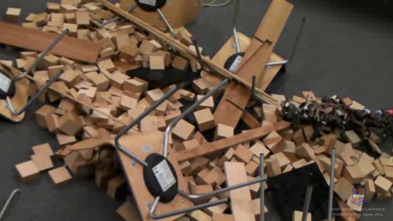 Semi autonomous Centipede like Robot with Flexible Legs (2014) - YouTube