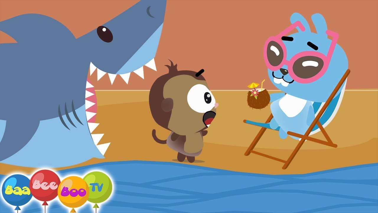 Attention! Shark in the Beach | Baa Bee Boo TV - YouTube