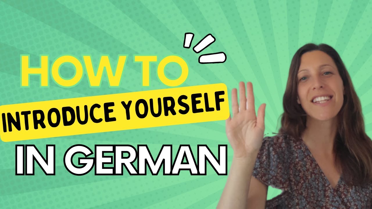 How to introduce yourself in German - YouTube